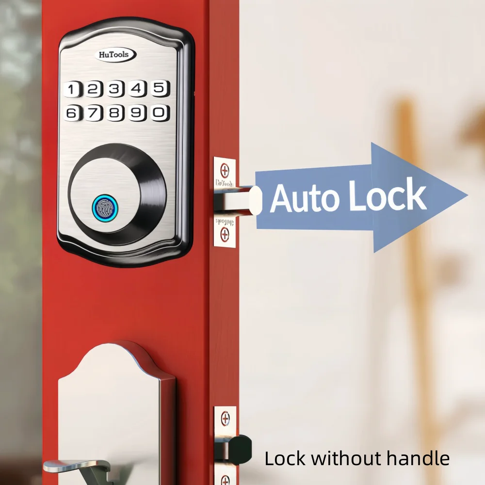 Smart Keypad Door Lock-Fingerprint Entry Door Lock Deadbolt, 20 Touch ...