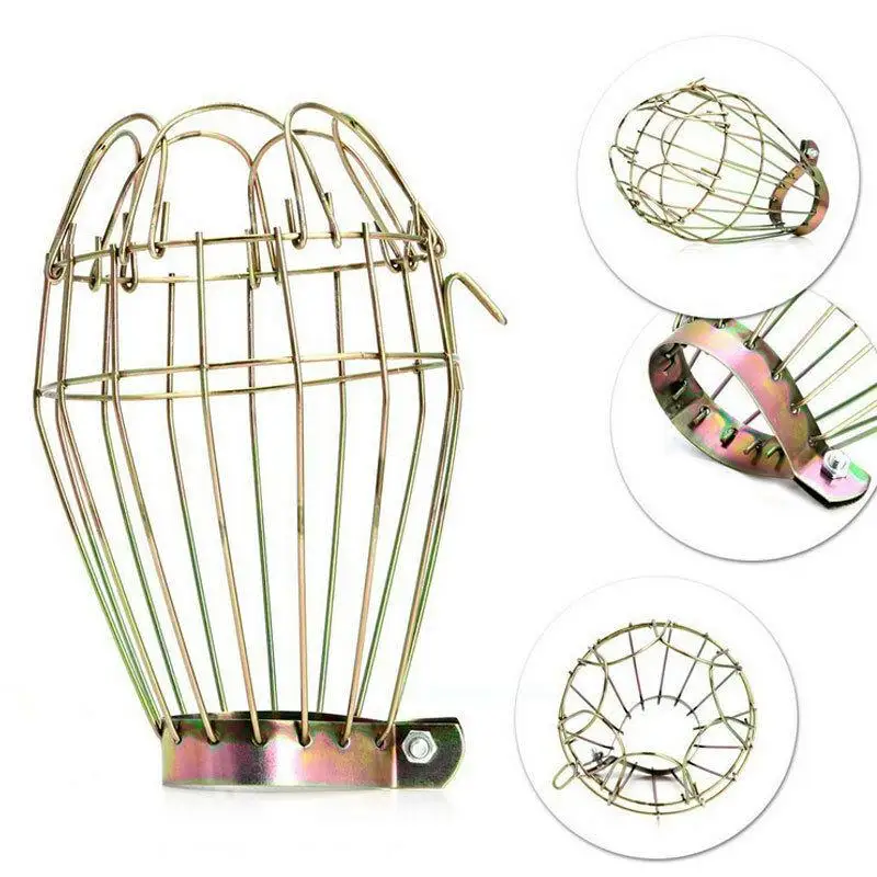 Newest Metal Lamp Bulb Guard Clamp Vintage Light Cage Hanging ...