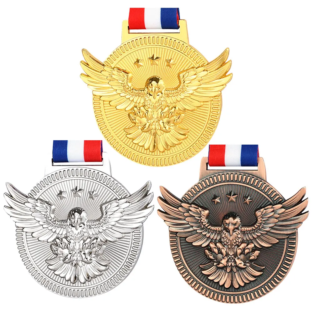 Metal-Eagle-Medal-For-Any-Competition-Gold-Silver-Copper-Award-Blank-Medals-Eagle-Medalion ...