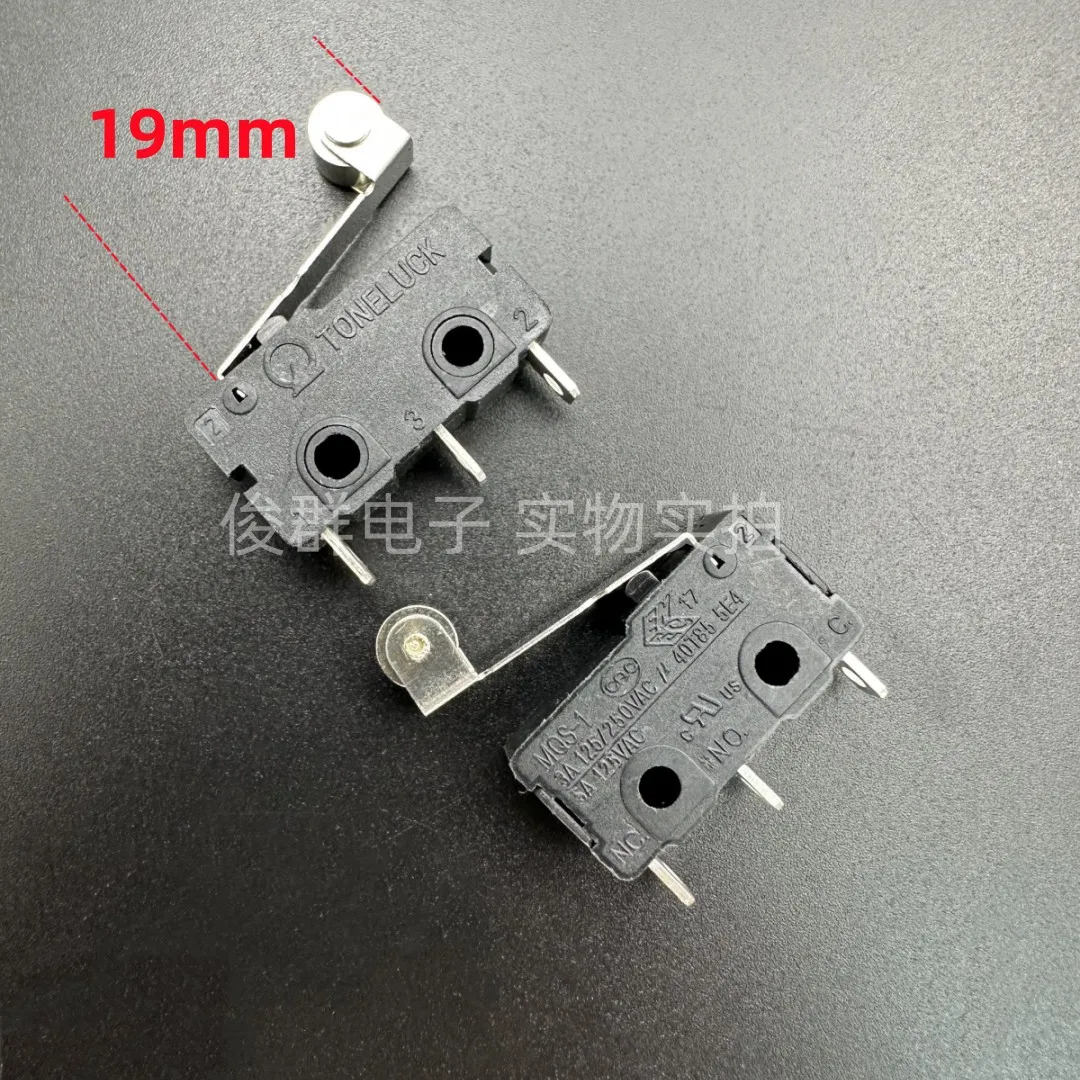 10pcs/ MQS-1S micro switch with handle 3-pin stroke reset button touch ...