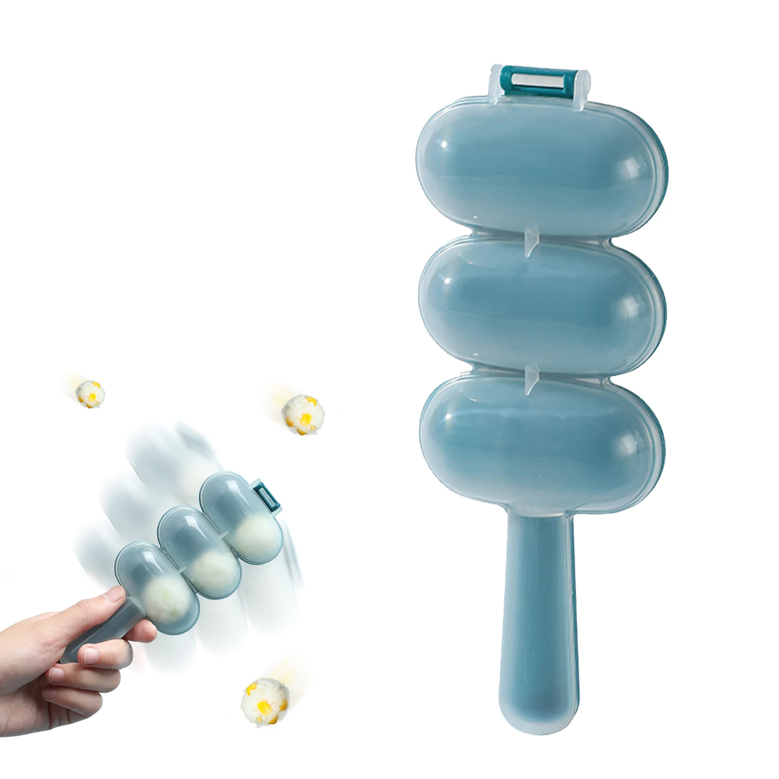 Rice Ball Shaker Diy Rice Baller Shakers Lunch Maker Mould Onigiri Mold ...