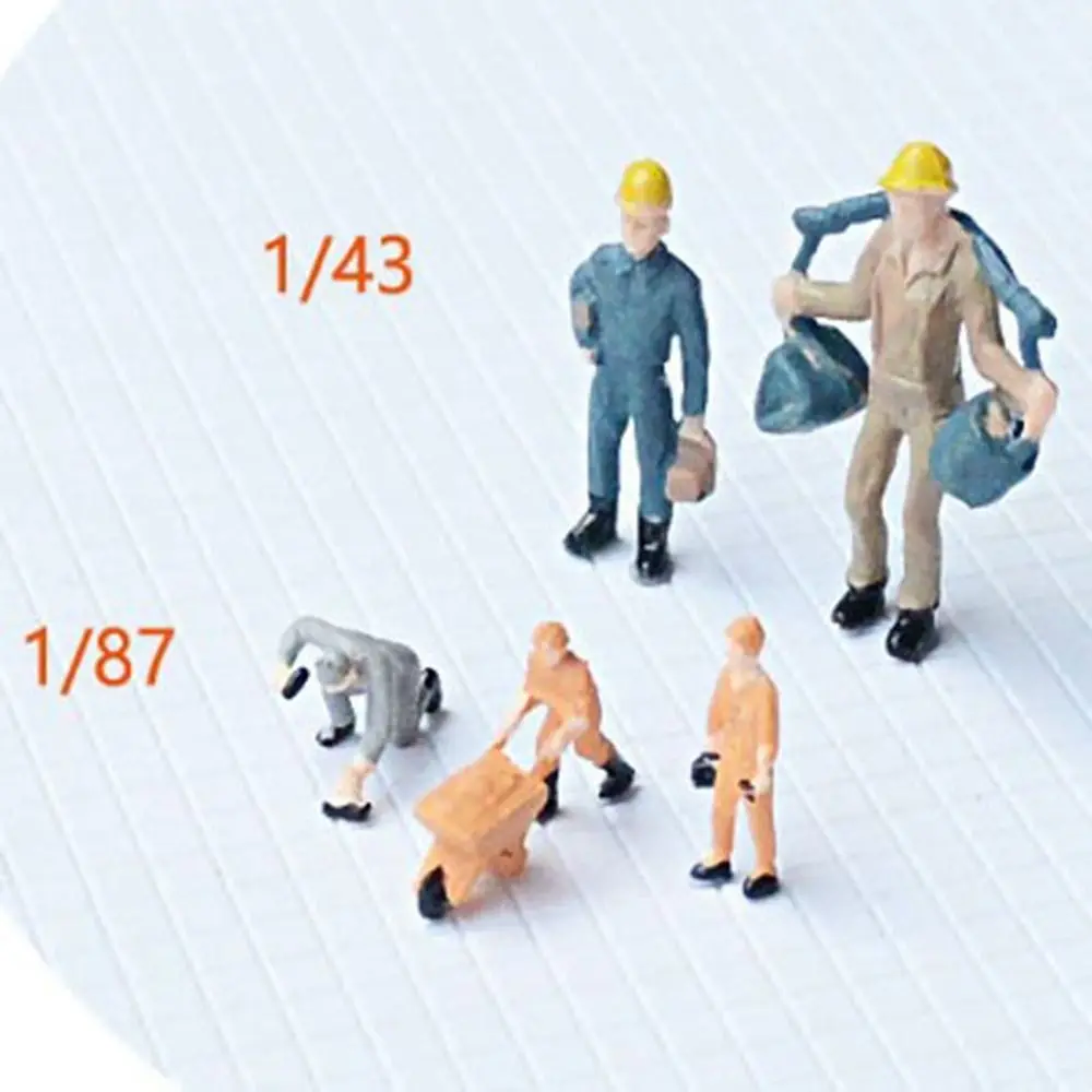 10-25pcs-Mini-Construction-Worker-Model-Building-People-Figures ...