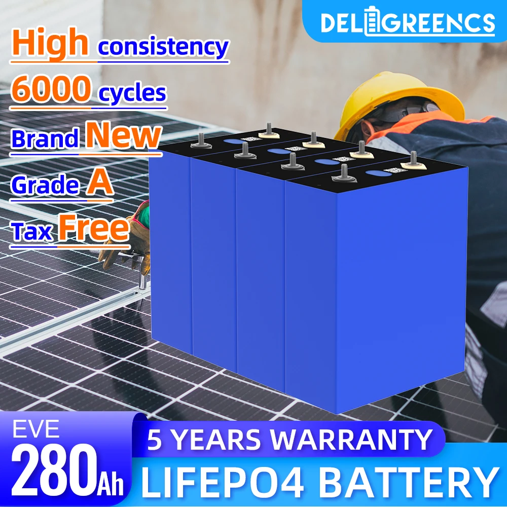 Lifepo4-EVE-280AH-Grade-A-6000-Cycles-Battery-12V-24V-48V-Power-Bank ...