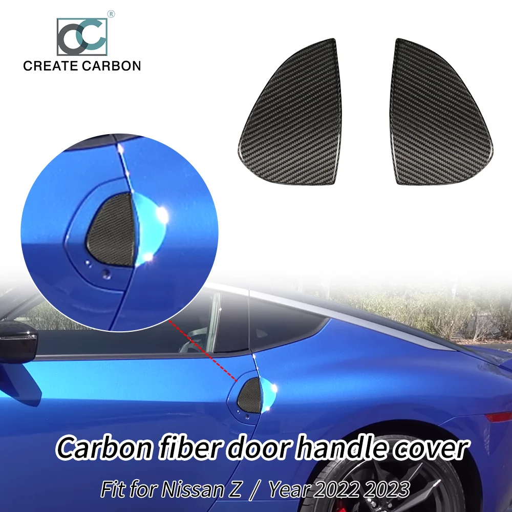 Carbon-Fiber-Car-Door-Handle-Trim-Cover-For-Nissan-Z-400Z-RZ34-Fairlady ...