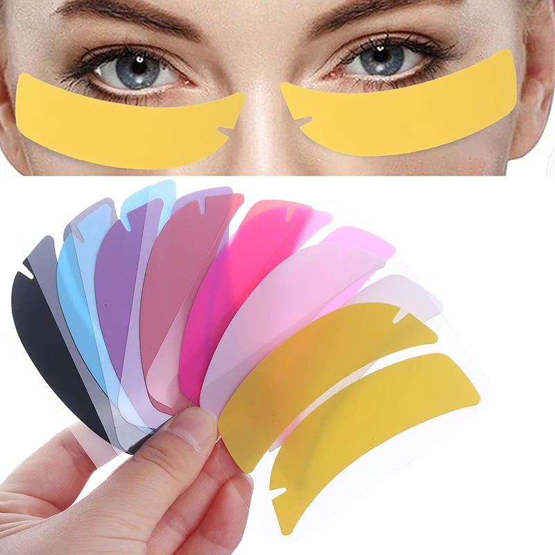 Reusable 1Pair Eye Pads Silicone Stripe Lash Lift Eyelash Extension ...