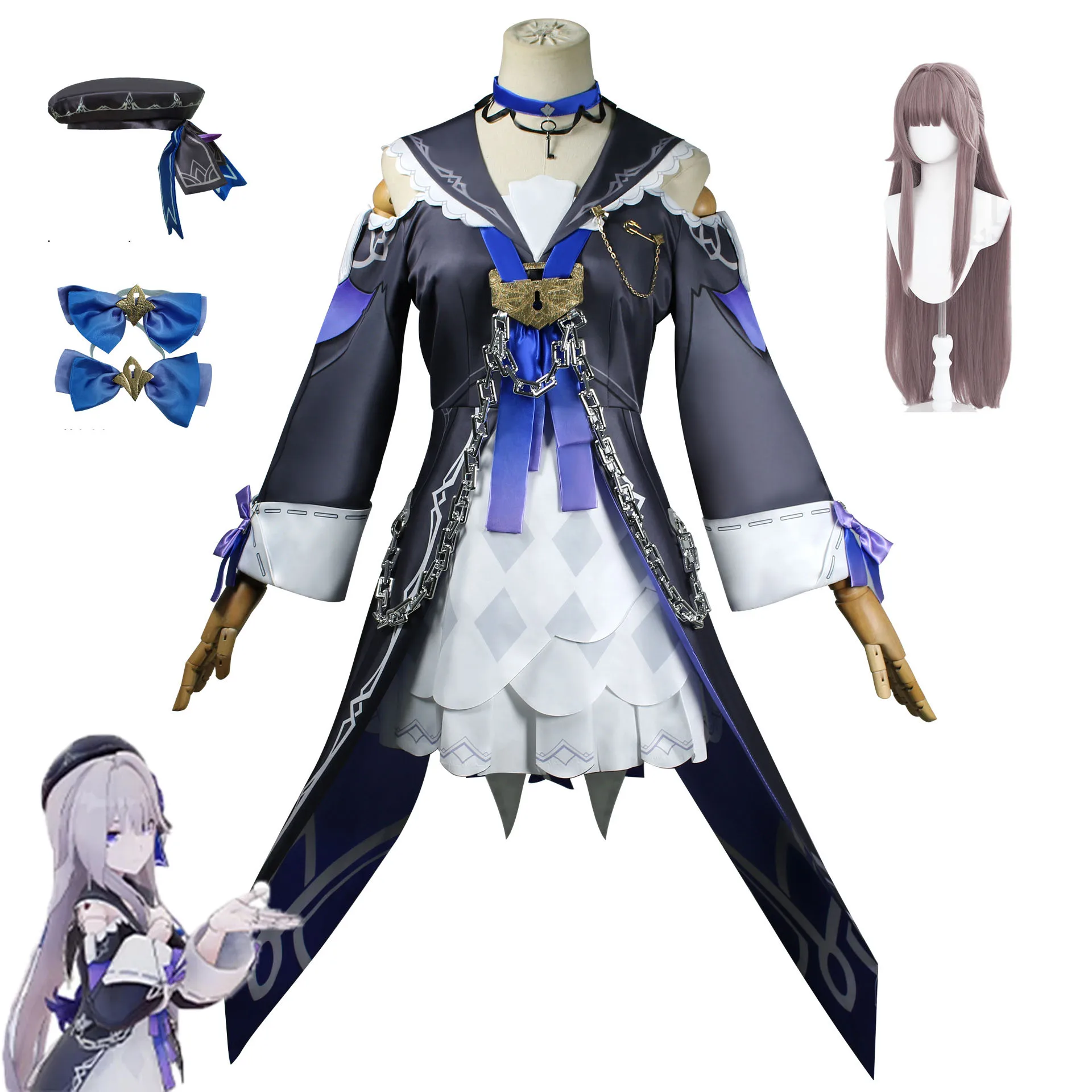 Game Honkai Star Rail Herta Cosplay Costume Game Cos Honkai Star Rail ...