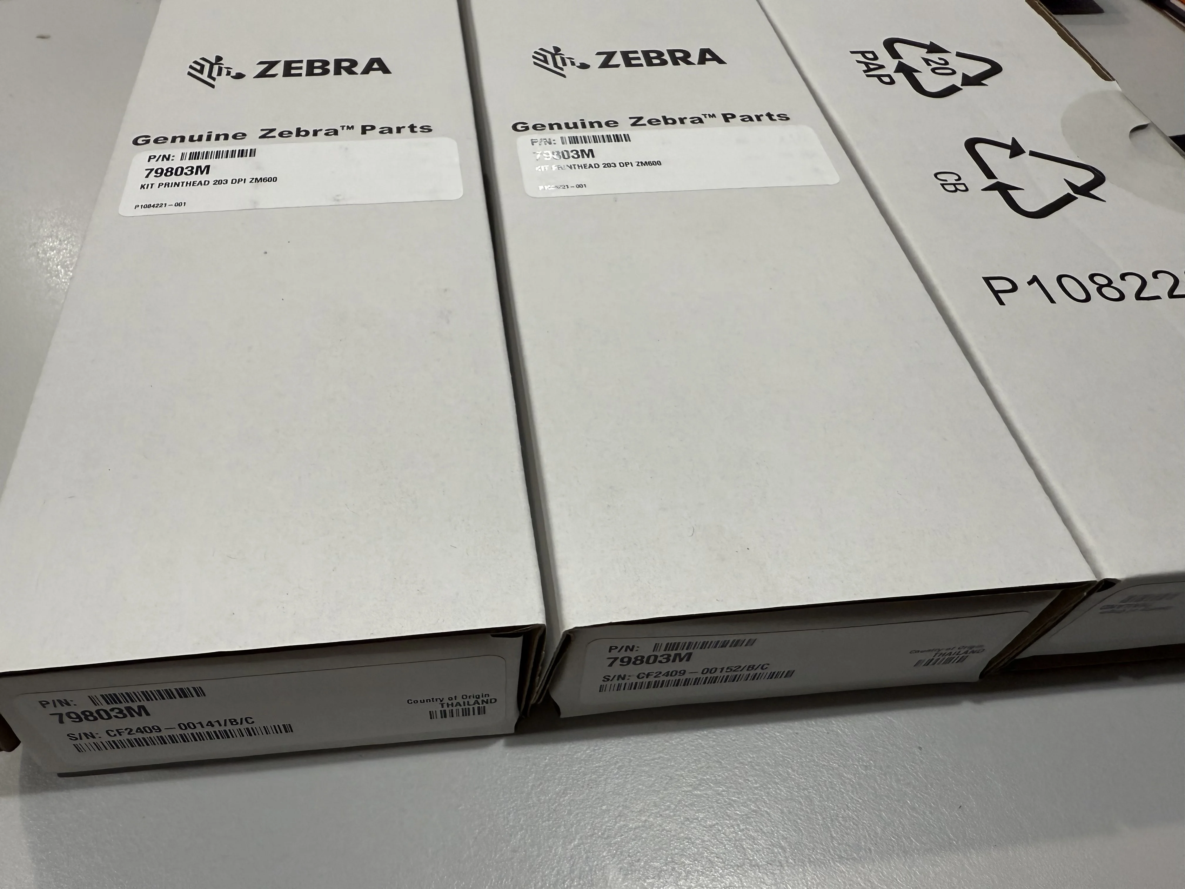 New original printhead for Zebra ZM600 203 dpi thermal print head P/N ...