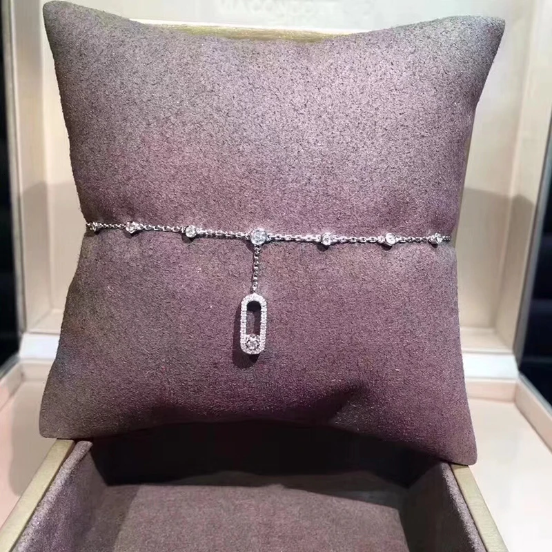 ماركة نقية 925 فضة مجوهرات للنساء شاطئ خلخال الشريحة حجر قطرة قلادة خلخال نقل حجر تصميم الصيف ...