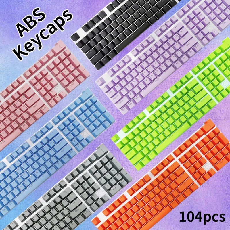 104-Keys-61-87-ISO-ANSI-Layout-OEM-Injection-ABS-Double-Shot-Keycaps ...
