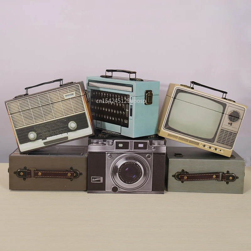 Safe-Box-Retro-Nostalgic-Wooden-Portable-Wooden-Box-Rectangular-Solid ...