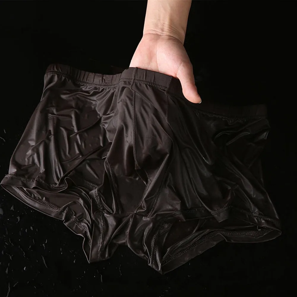 Boxer-shorty,Sous-vêtements transparents fins pour hommes,slips sexy ...