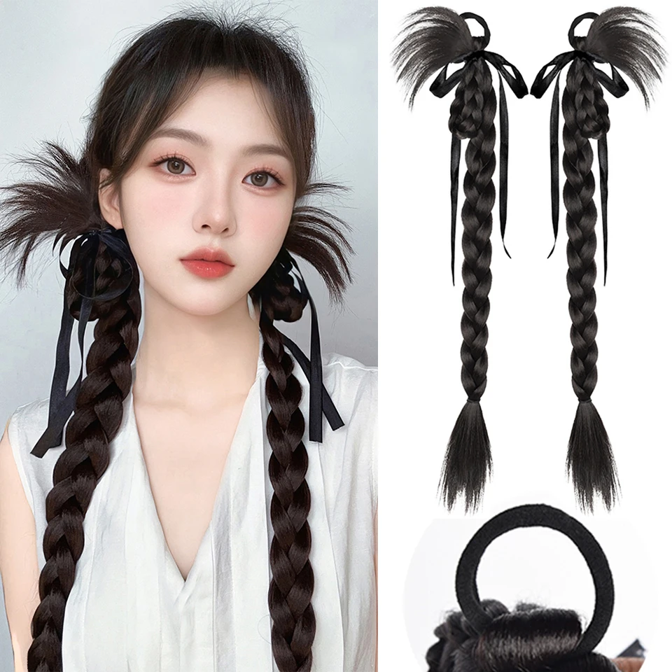 EAST New Chinese Style Twisted Braid With Chicken Feather Hair Bag Claw ...