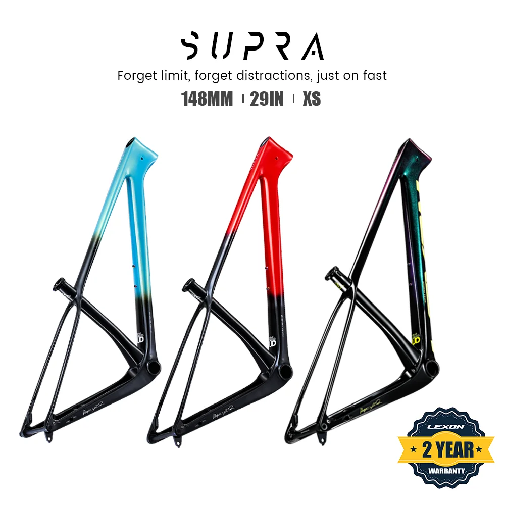 LEXON SUPRA Carbon Frame Mtb 29er Mountain Bike BOOST 148*12mm Frameset ...
