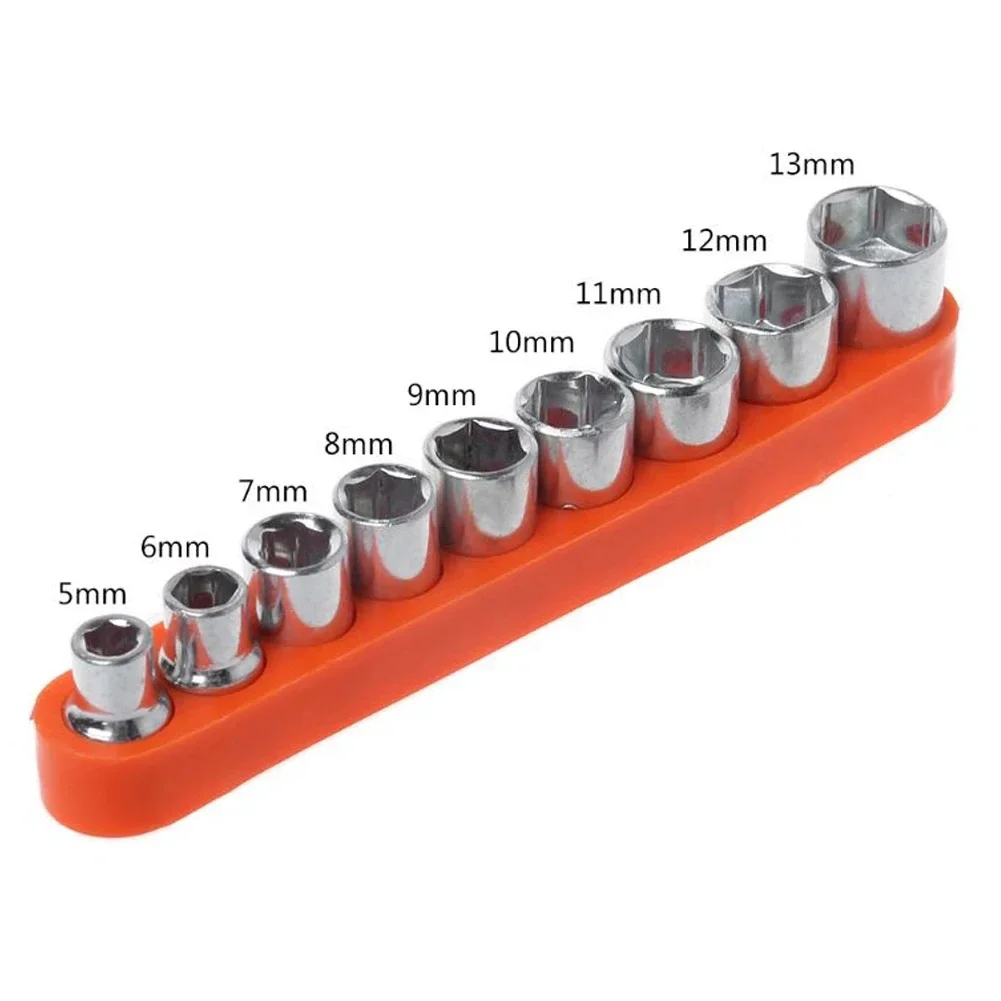 9pcs-1-4-inch-Drive-5-13mm-Hex-Bit-Metric-Socket-Wrench-Head-Set-Sleeve ...