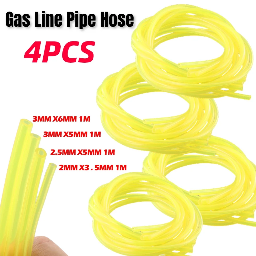 4pcs-Fuel-Line-Hose-Gas-Pipe-Tubing-Trimmer-Chainsaw-Blower-Tools-Parts ...