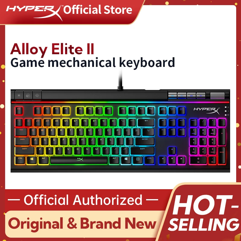 Original Hyperx Liga Elite 2 Teclado De Jogos Painel De Metal Teclado ...