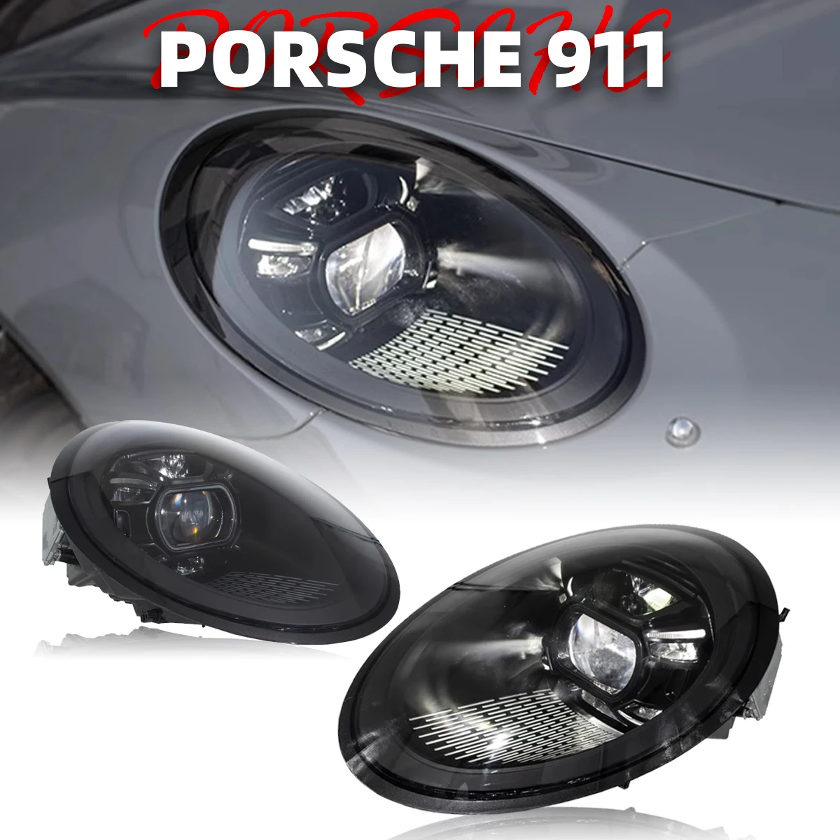 Car-Lights-Full-LED-Front-Lamps-For-2012-2018-Porsche-911-PDLS-Matrix ...