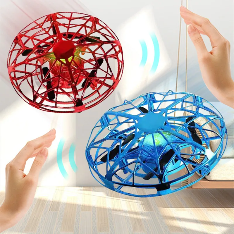 Colorful Anti collision Flying Helicopter Magic Hand UFO Ball Aircraft Sensing Mini Induction Drone Kids Electric Toy Gift AliExpress