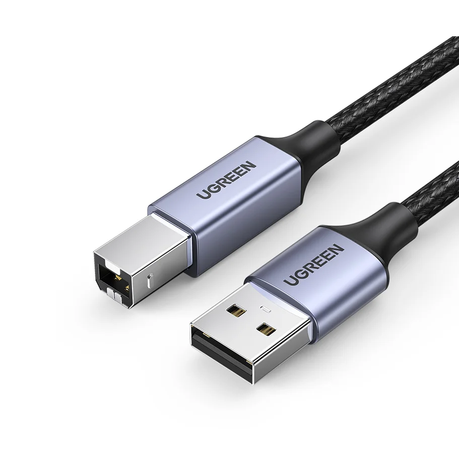 UGREEN Printer Cable, USB 2.0 High Speed Printer Cable, Nylon Braided ...