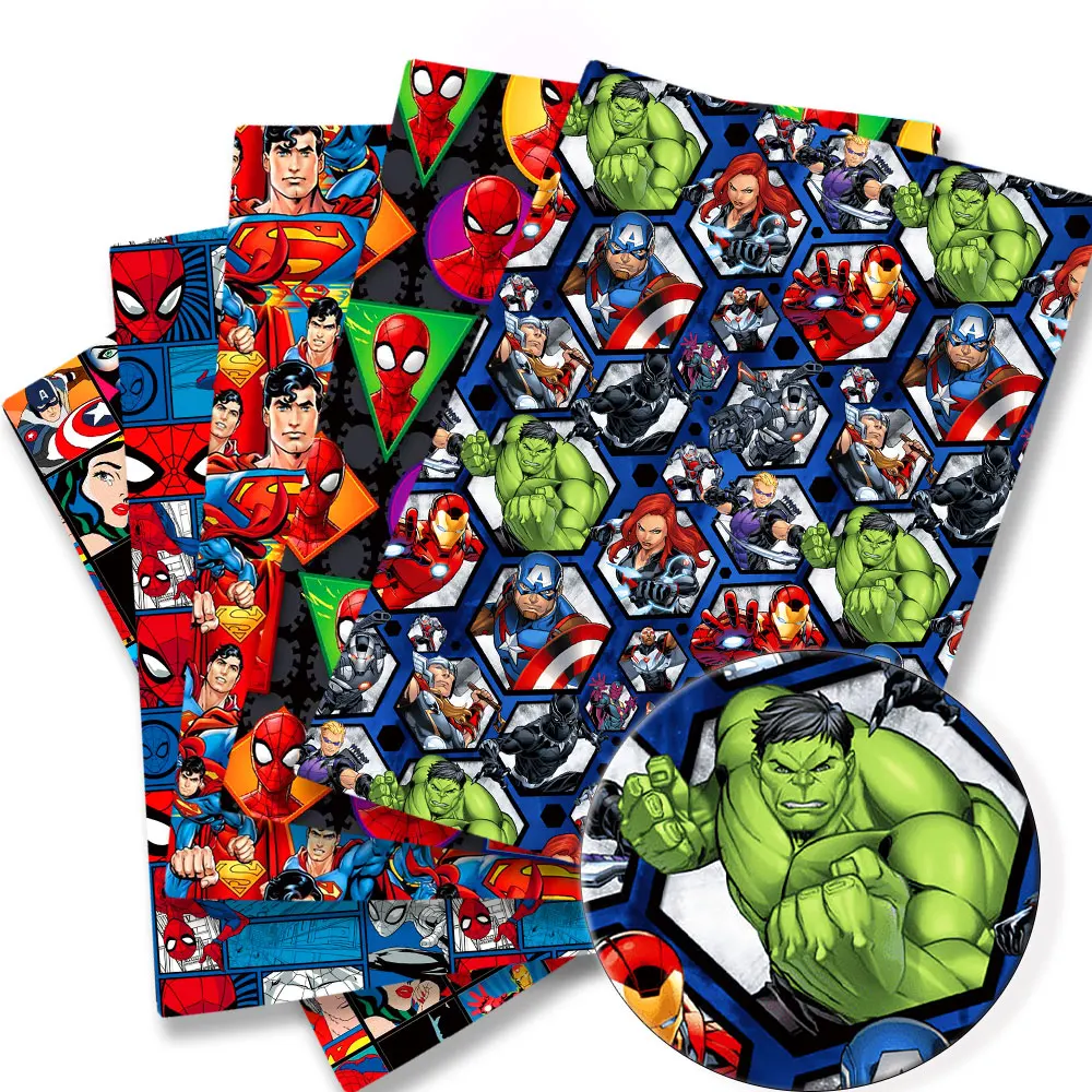Sale-Disney-The-Avengers-Superhero-Spiderman-Cotton-Fabric-Material-For ...