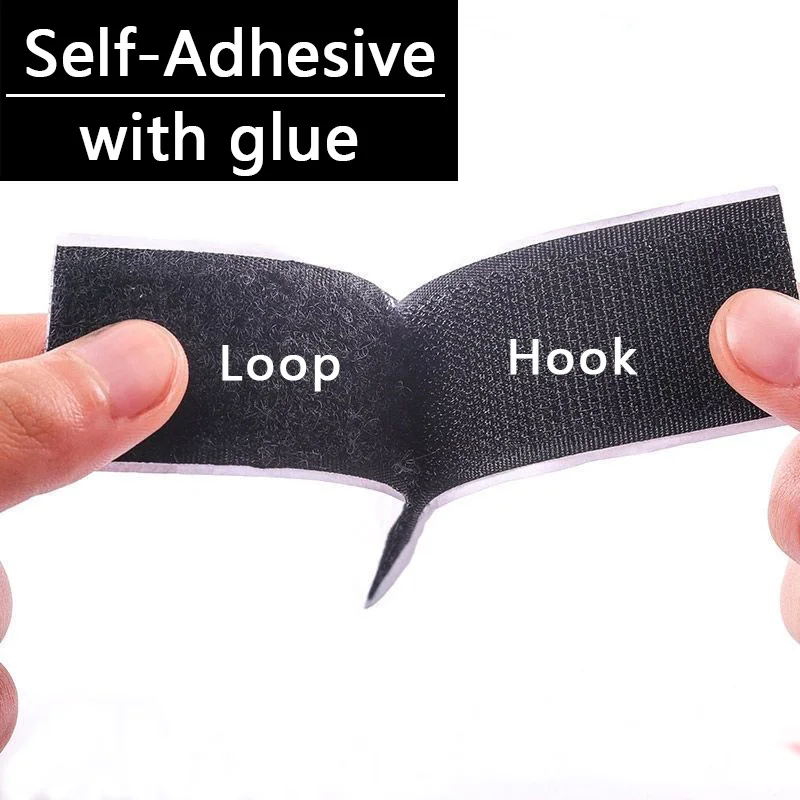 Double Sided Strips with Glue Magic Nylon Sticker Scratch Self-adhesive ...