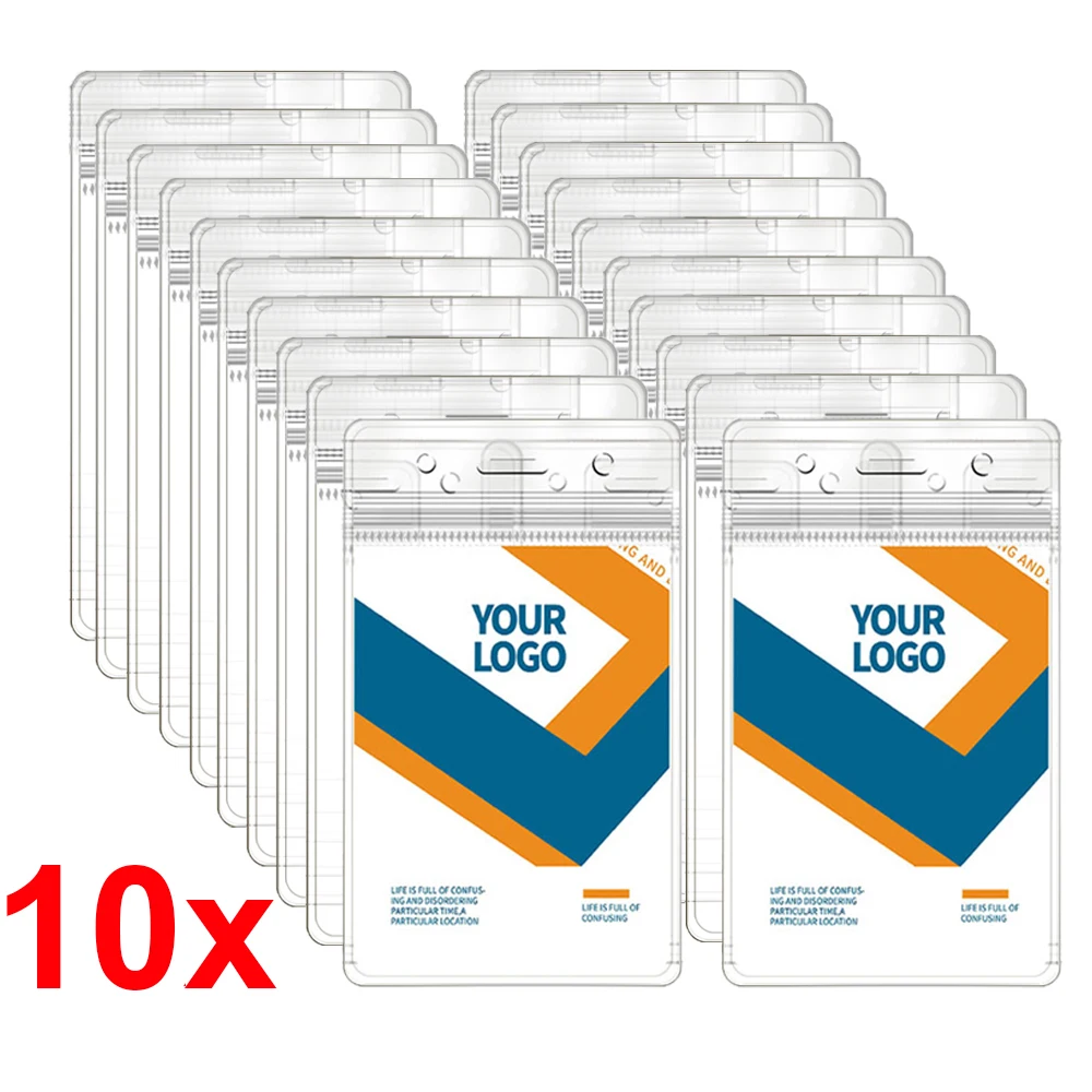 10Pcs Transparent Card Covers Plastic Waterproof Chest Card Storage ...