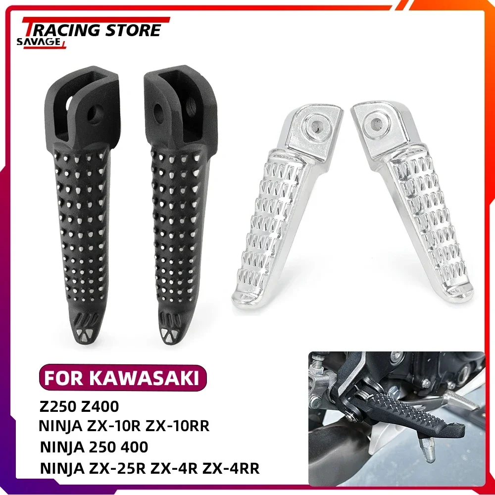 Rider Footpegs For Kawasaki Z250 ER250 Z400 ER400 Ninja 250 EX250 400 ...