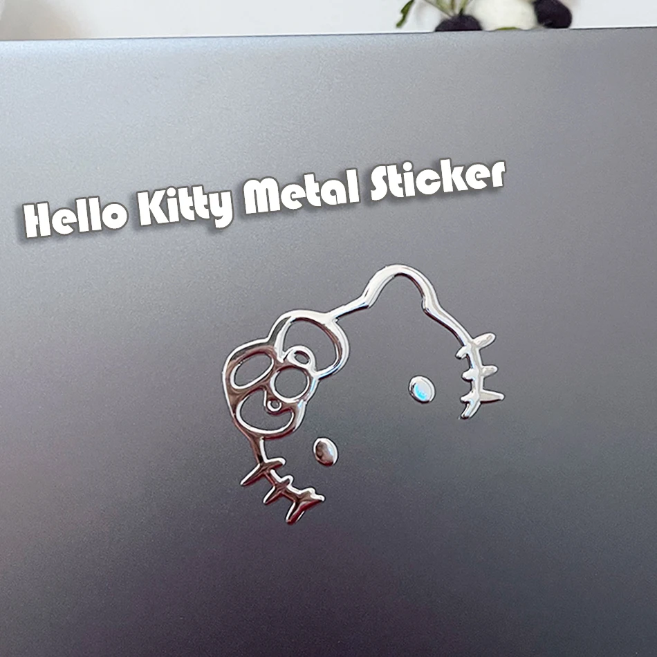 Cartoon-Hello-Kitty-Metal-Stickers-Creative-Car-Body-Door-Window-Laptop ...
