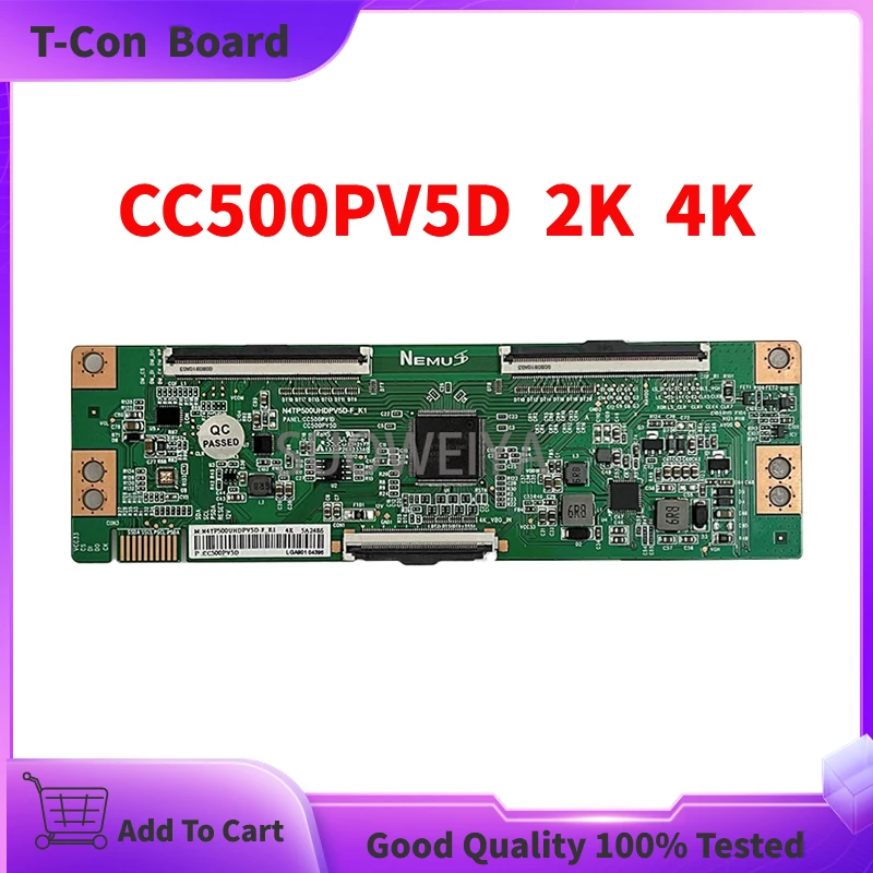 100% Tested Original for CC500PV5D 2K 4K N2TP500UHDPV5D-B1 T-Con Board ...