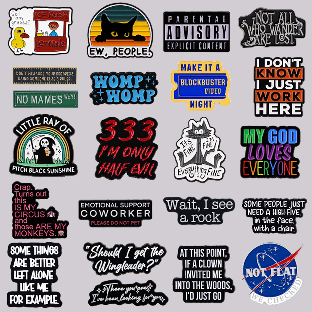 Spanish Quotes Enamel Pin Funny Phrase Brooches Lapel Pins Badge on ...