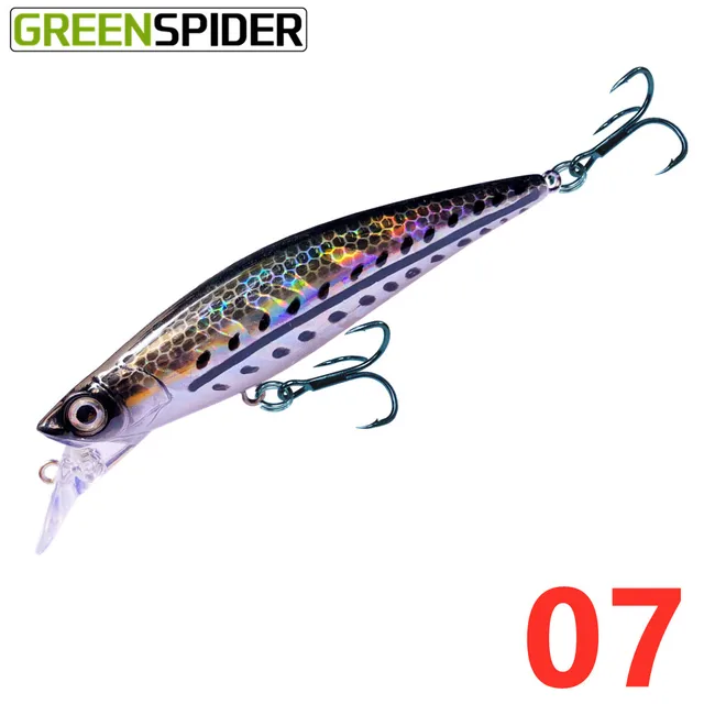 GREENSPIDER 33g Minnow Fishing Lure Swimbait Crankbait Whopper Plopper ...