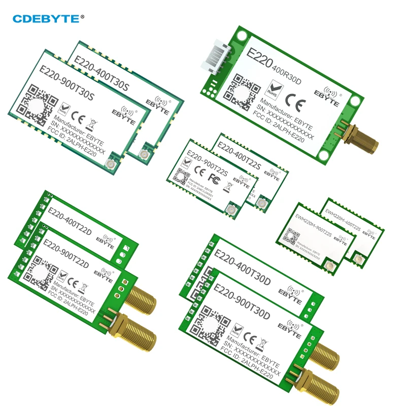 LoRa Wireless Module E220-400T30S FSK RSSI ISM 433MHz 470MHz 30dBm LoRa ...