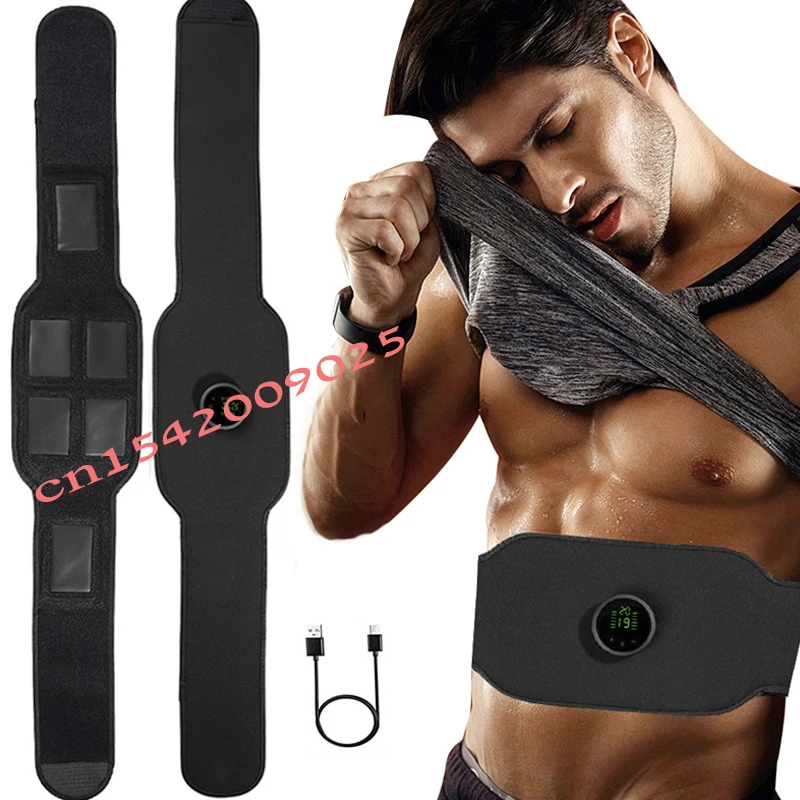 Electric-Body-Slimming-Belt-EMS-Abdominal-Muscle-Stimulator-Waist ...