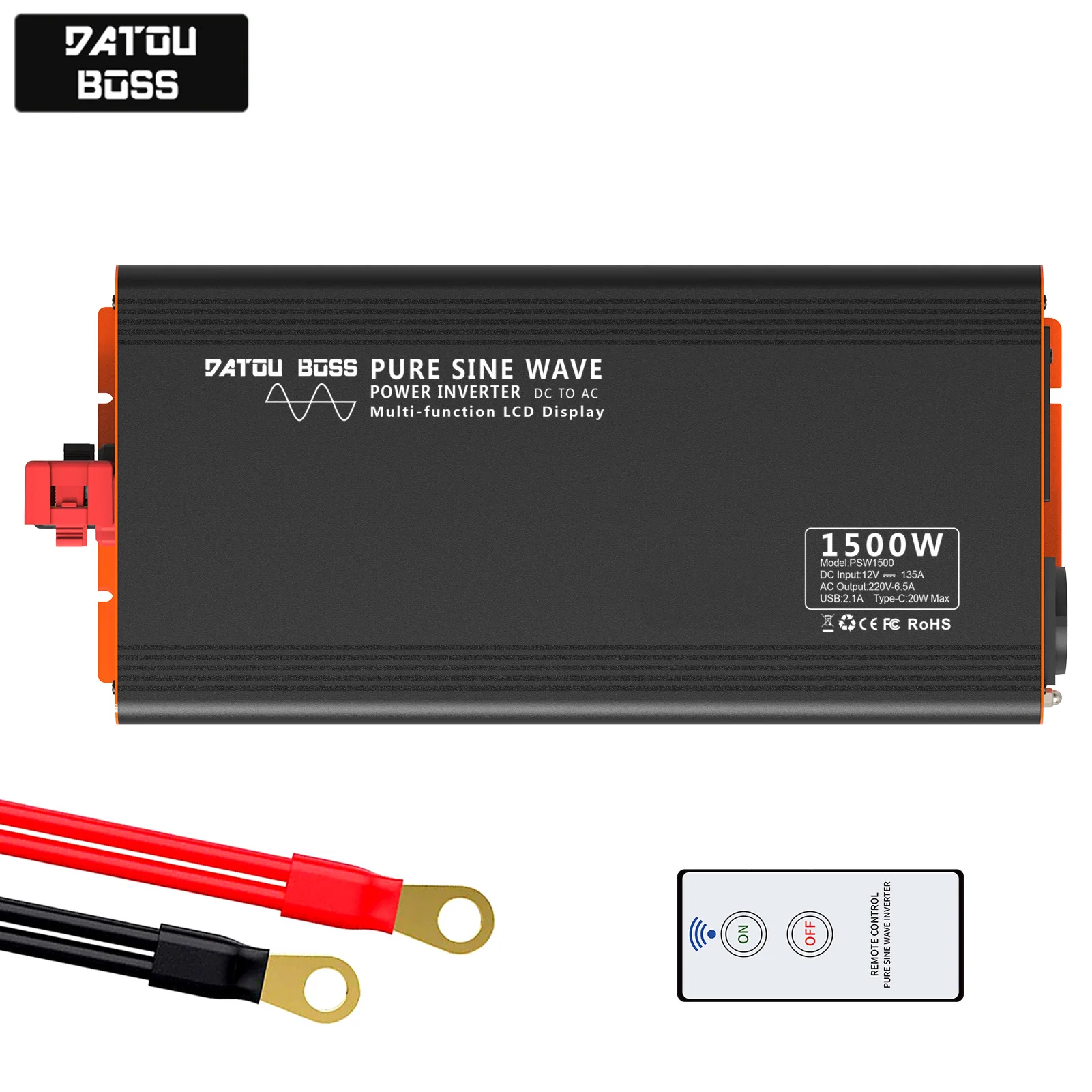 DATOUBOSS-PSW-1500W-Series-Sine-Wave-Inverter-DC-To-AC-Solar-Power ...