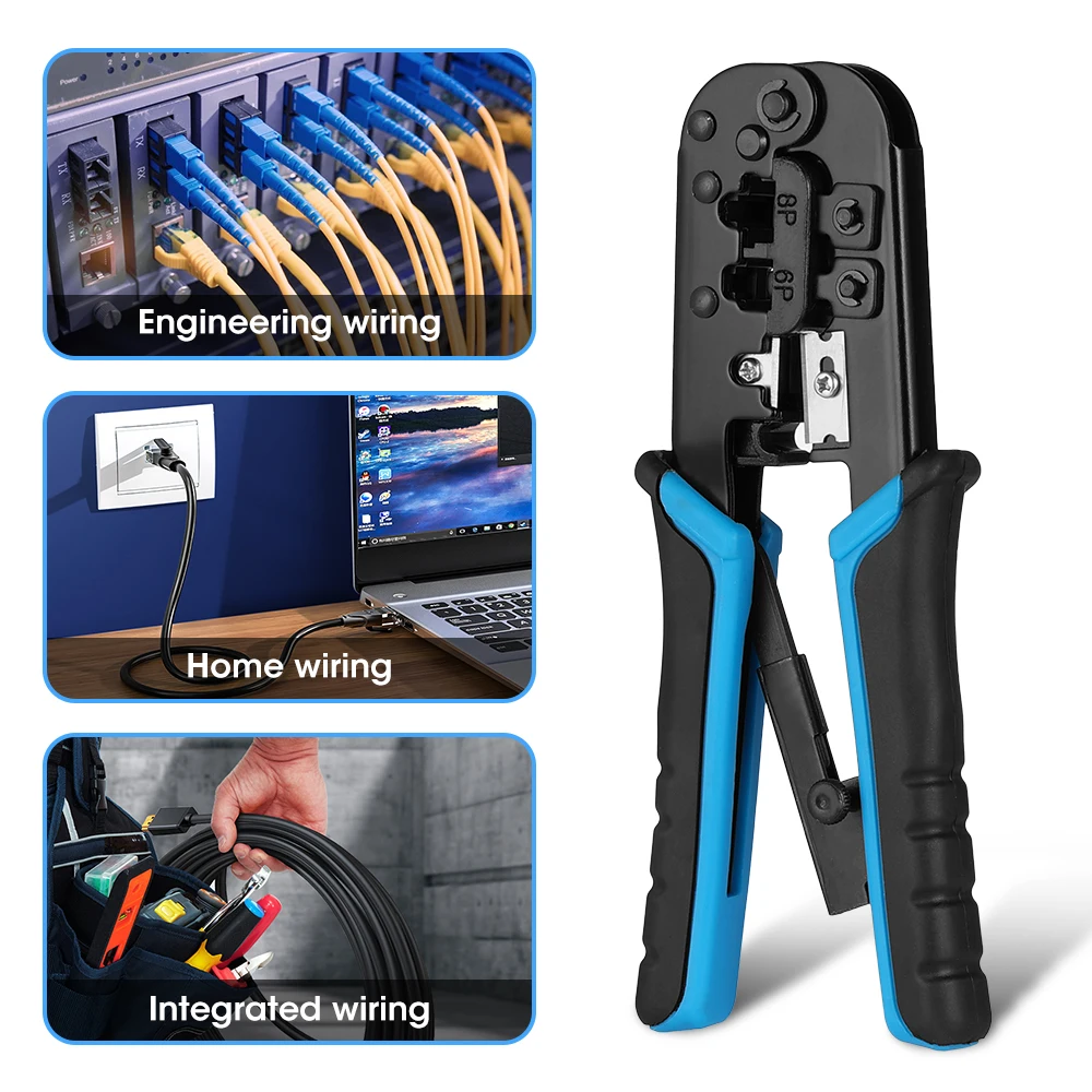 PINCE DE SERRAGE,RJ45 blue--Pince à sertir réseau pour 6P 8P RJ11 RJ45 ...