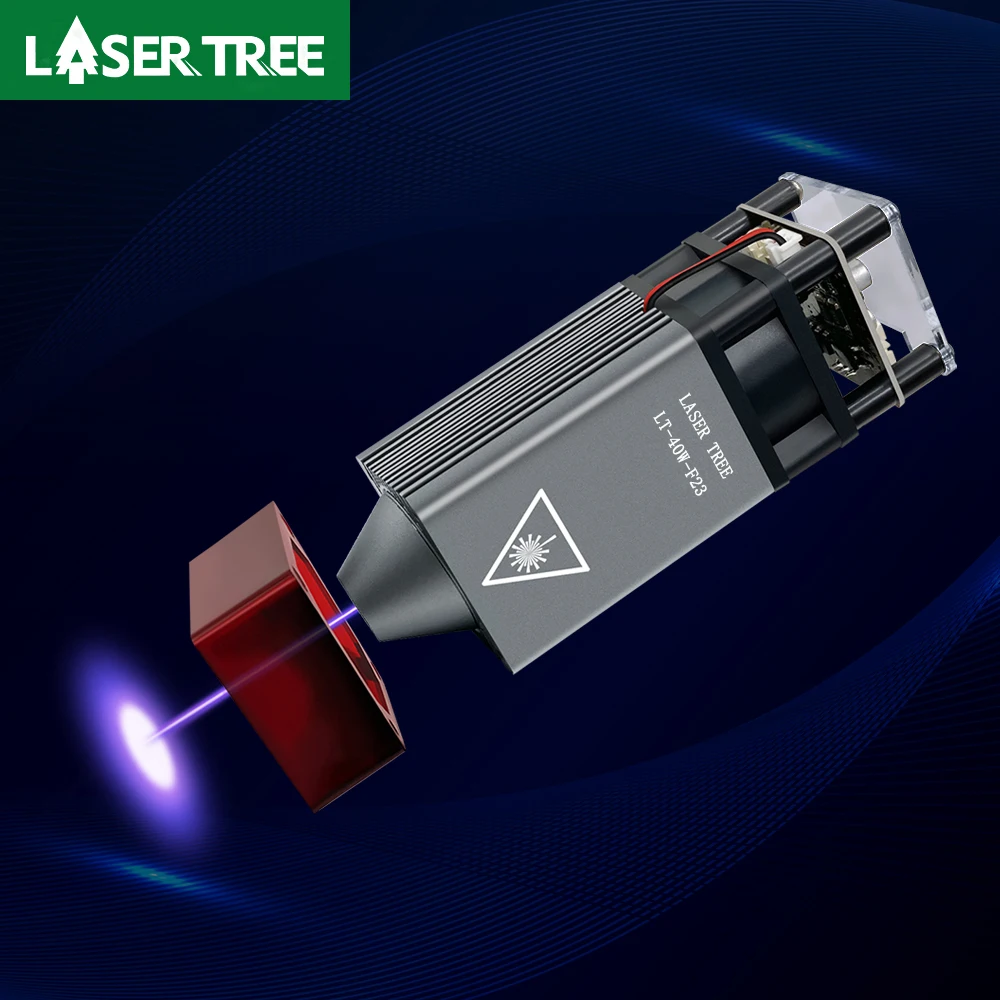 LASER-TREE-40W-Fixed-Focus-Laser-Module-450nm-TTL-Blue-Light-Laser-Head ...