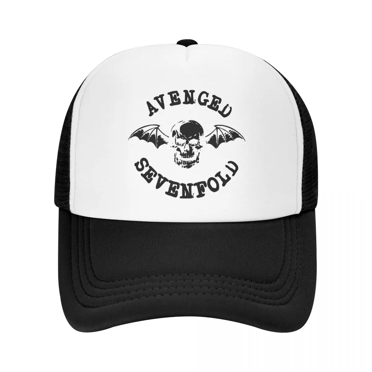 Avenged Sevenfold Logo Trucker Caps Unisex Band Dad Hat Trucker Worker ...