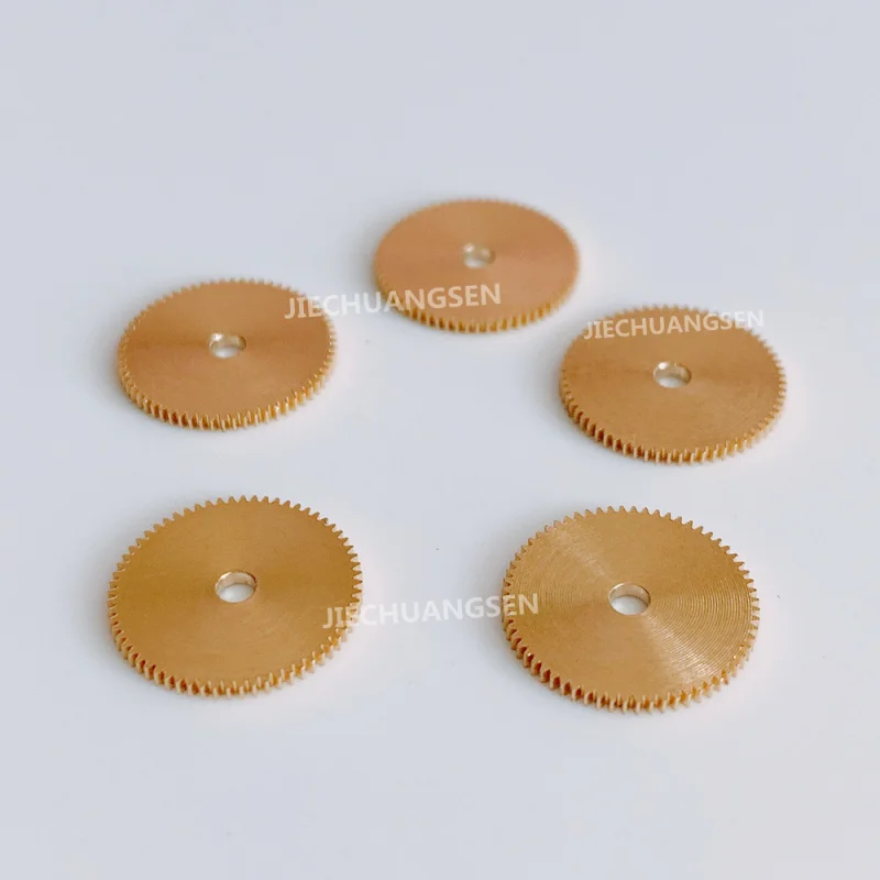 5pcs/Lot 0.2M 64T teeth copper gear Thickness 1mm Outer diameter 13.2mm ...