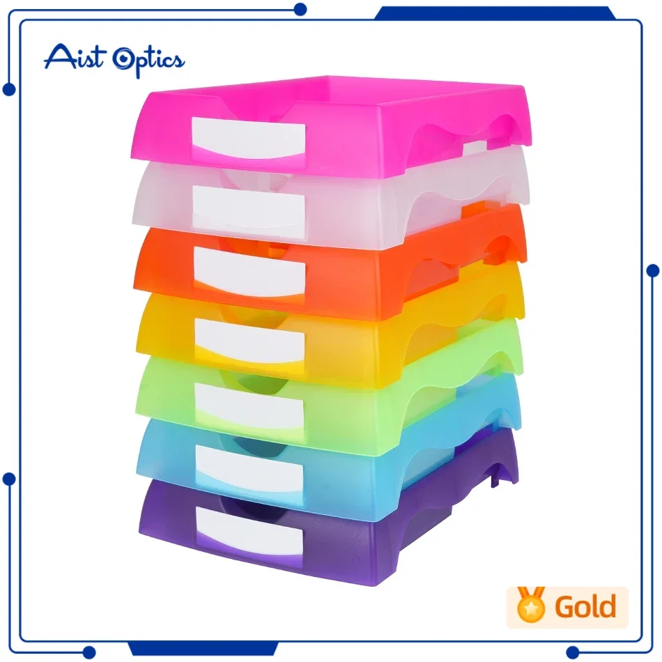 Optical-Colorful-Plastic-Flat-Eye-Shop-Working-Job-Tray-Turnover-Case ...