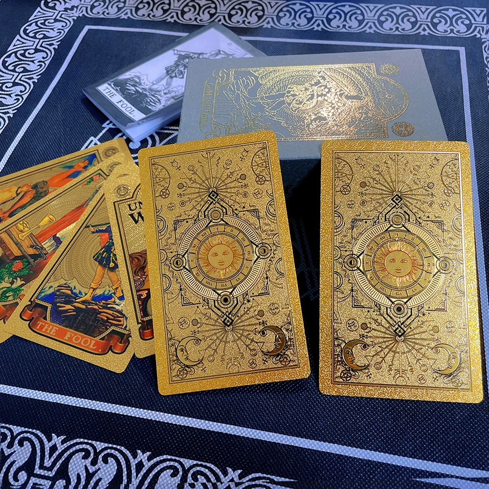 Golden-Card-Back-Gold-Foil-Tarot-Hot-Stamping-PVC-Waterproof-and-Wear ...