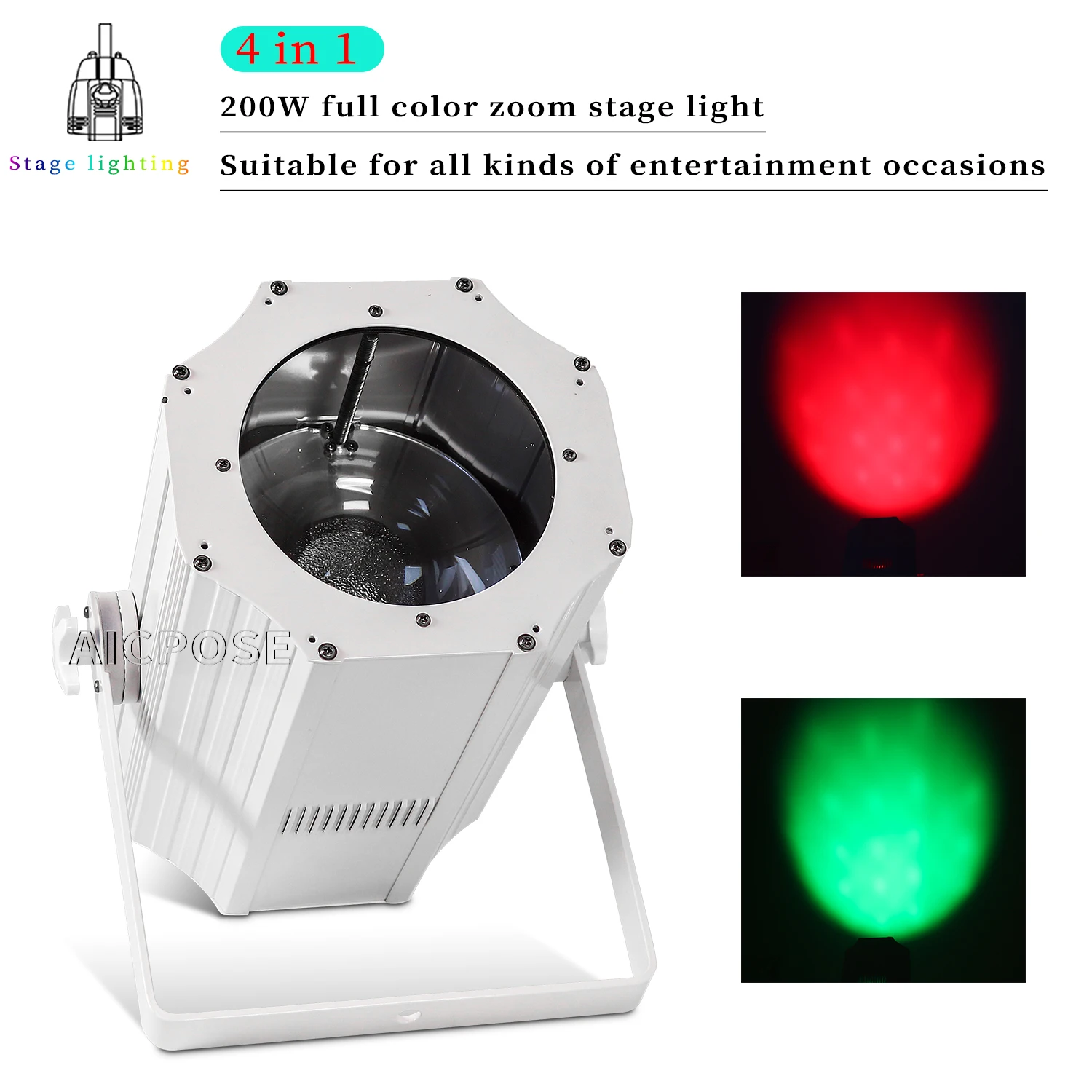 200W-COB-Zoom-B-hne-Scheinwerfer-RGBW-4-in-1-LED-Pa-Licht-DMX-Control ...