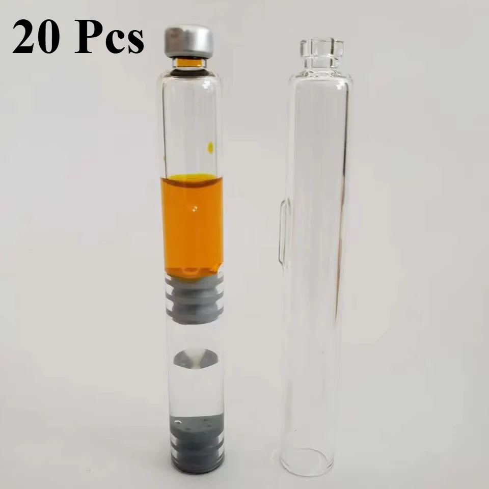 Kit de garrafa cassete de dupla cavidade, 20 peças, 4ml, borosilicato ...