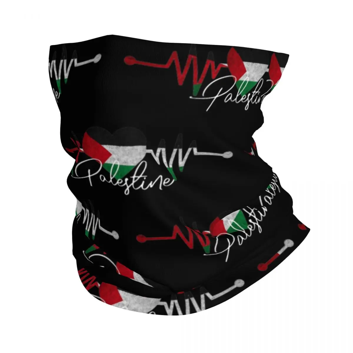 Palestine-Heart-Bandana-Neck-Cover-Printed-Balaclavas-Wrap-Scarf-Multi ...
