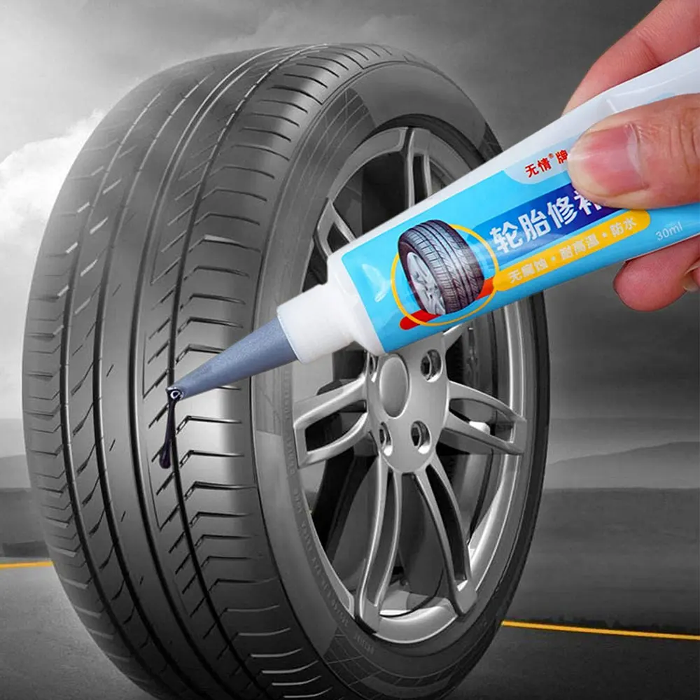 Tire Repair Glue Liquid Strong Rubber Glues Black Rubber Wear-resistant Non-corrosive Adhesive ...