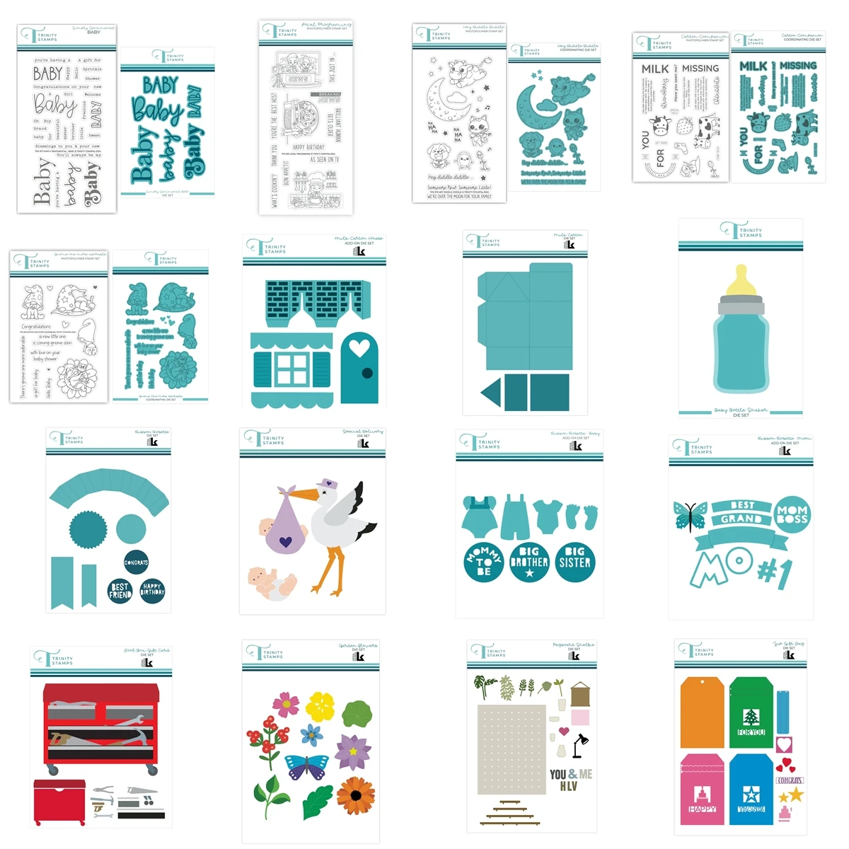 New-2024-Milk-Carton-Baby-Sentimental-Local-Programing-Metal-Cutting-Dies-Clear-Stamps ...