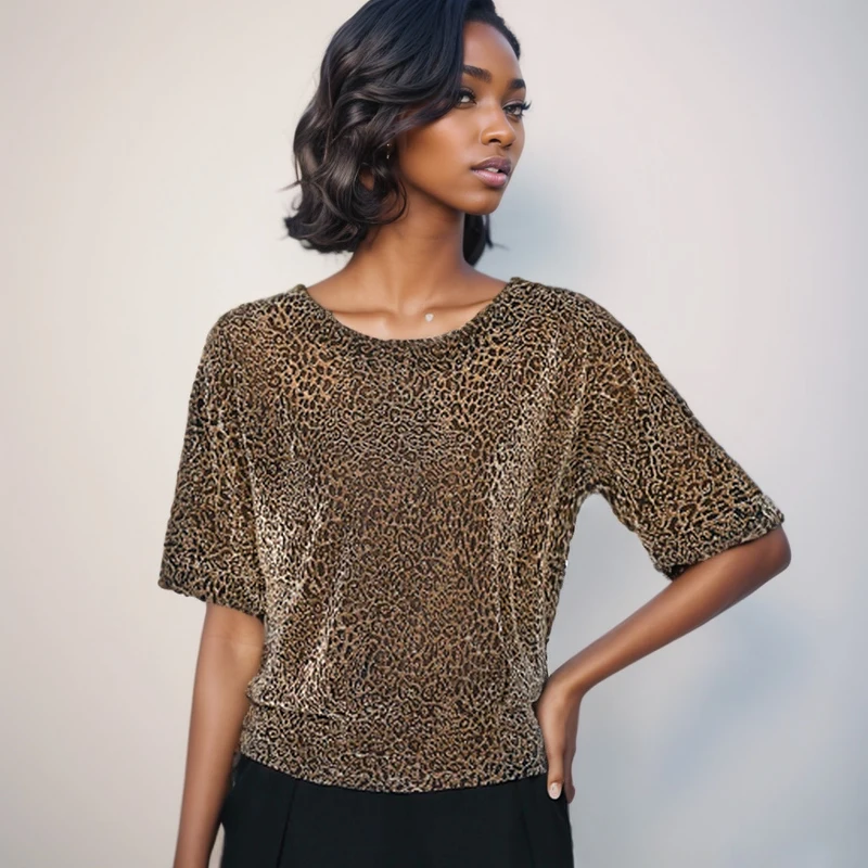 Summer-Red-Black-Shine-Women-Blouses-Women-Shirts-Glitter-Woman-Shirt ...