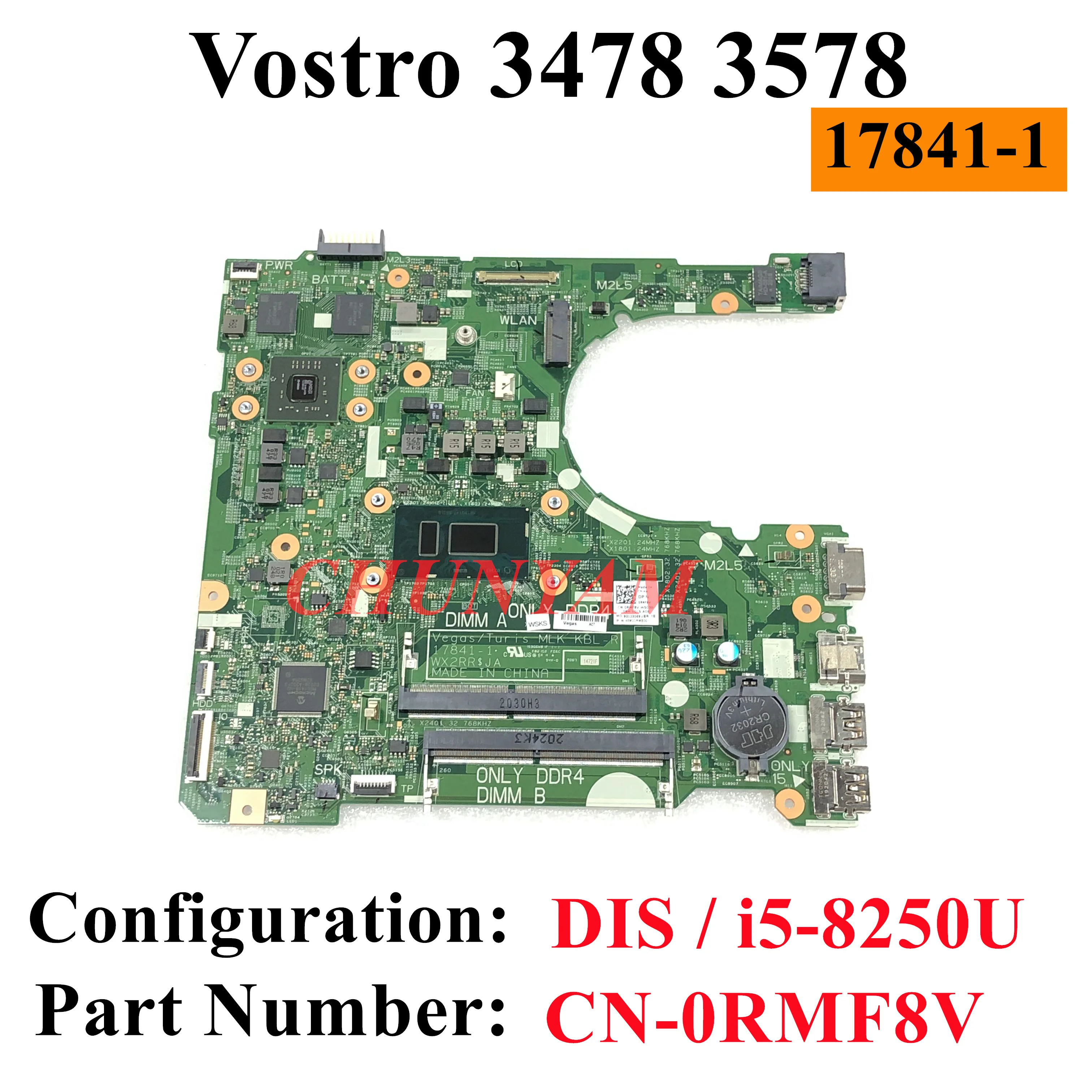 17841-1-i5-8250U-FOR-dell-Vostro-14-3478-15-3578-Laptop-Notebook ...