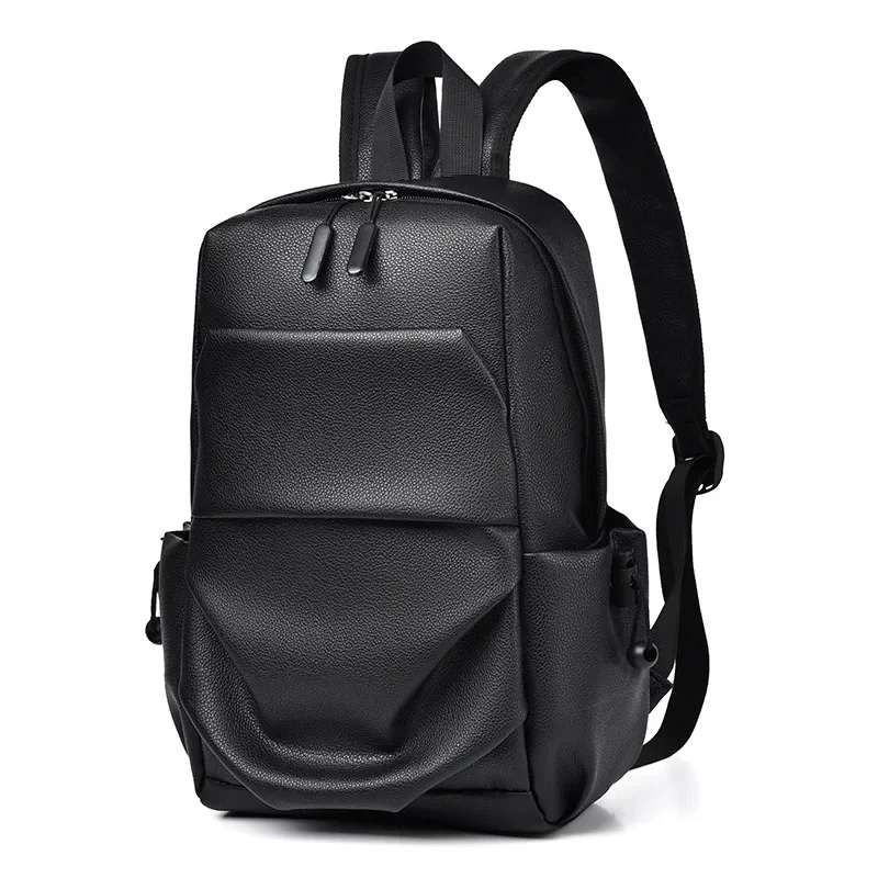 Waterproof-Men-s-Pu-Leather-Backpack-for-Commuting-and-Traveling-school ...