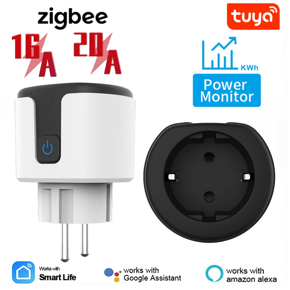 Tuya-Smart-Zigbee-Plug-16A-20A-EU-Outlet-3680W-Power-Meter-Compatiable-With-Alexa-zigbee2mqtt ...