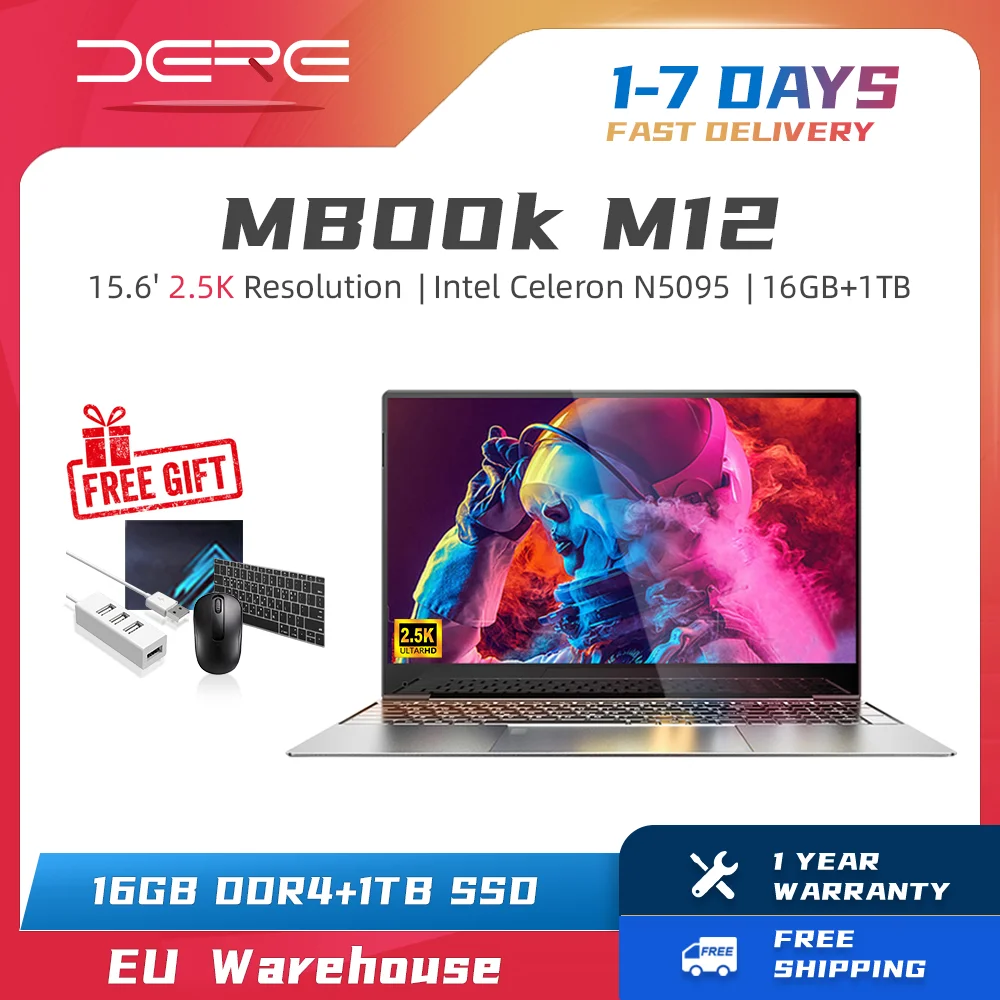 DERE-Intel-Celeron-Laptop-com-Desbloqueio-de-Impress-o-Digital-Teclado ...